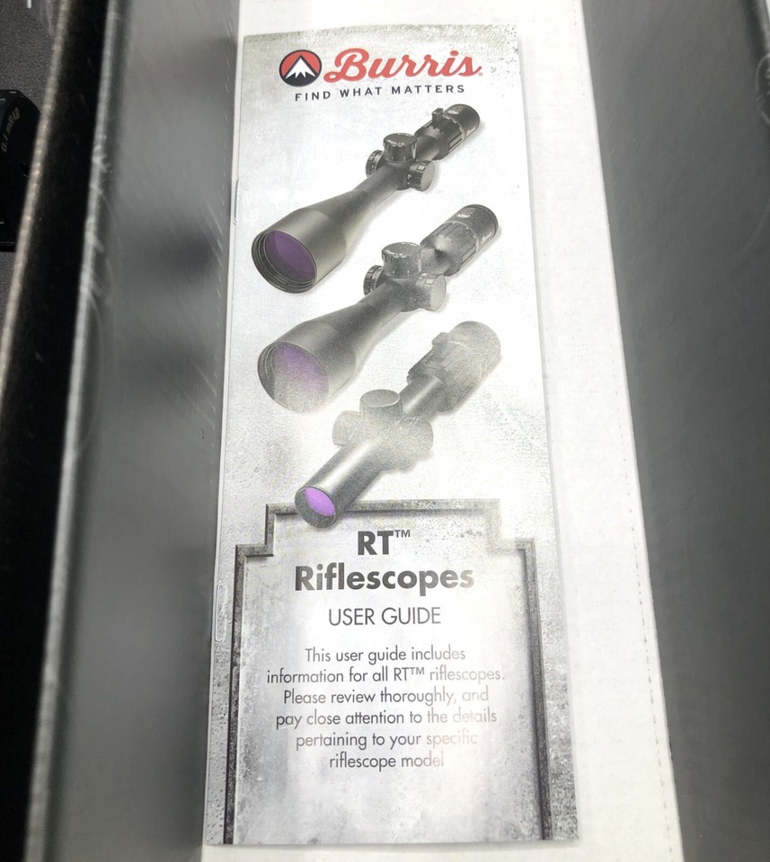 Burris RT-15 3-15x50mm FFP Matte Black Rifle Scope Item # 200480 | eBay