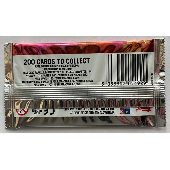 Topps Chrome WWE Slam Attax 2021 - SEALED PACKET OF CARDS (4 Cards per ...