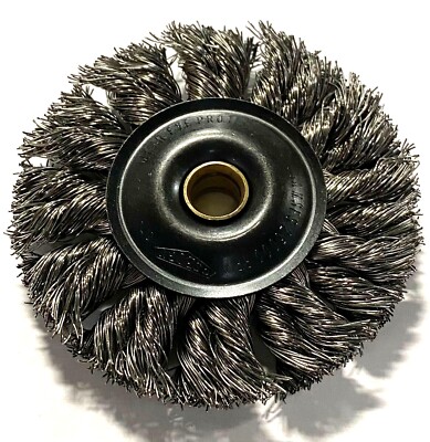 3" Knot Wheel .014 Stainless Steel Wire 3/8" Arbor | eBay