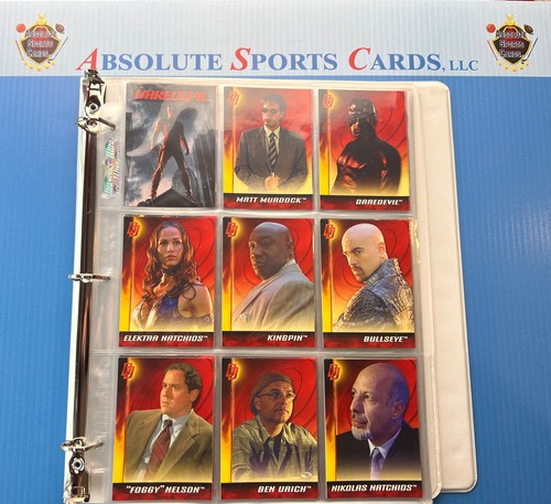 2003 Topps Marvel Daredevil Movie Complete Set 72 Cards NrMt | eBay
