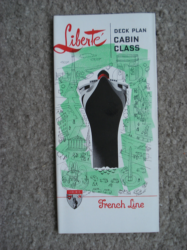 French Line -Liberte - Cabin Class - Deck Plan - 1951 | eBay