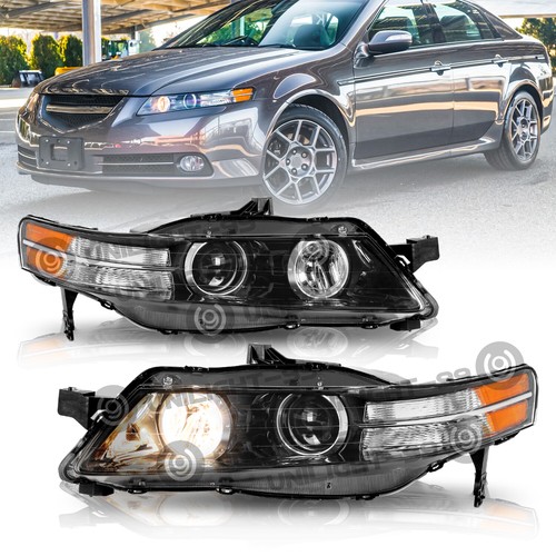 2007-2008 Acura TL Type-S Model HID Xenon Headlights Assembly Pair 07 ...