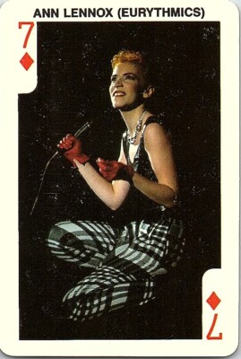 Annie Lennox Eurythmics 1986 Dandy Rock 'n Bubble Playing Card | eBay