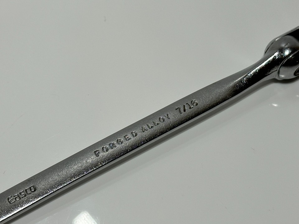 EASCO Tools USA 69114 SAE 7/16" Flex Socket Head Wrench - 12 Point ...