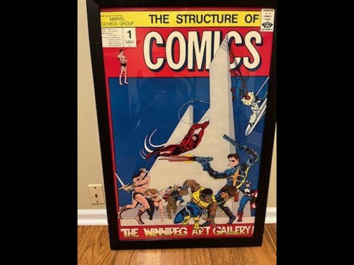 Vintage Marvel The Structure Of Comics Winnipeg Art Gallery Poster 1973 ...