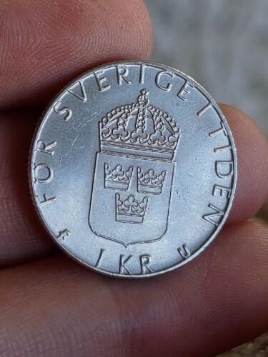 COIN Sweden 1 KRONE 1977 Kayihan coins T60 | eBay