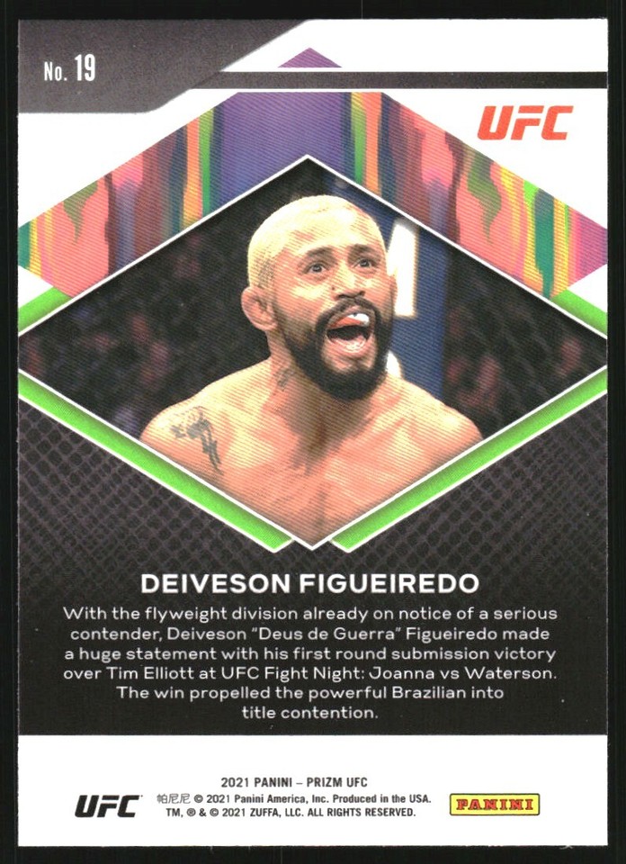 2021 Panini Prizm UFC Fearless #19 Deiveson Figueiredo | eBay