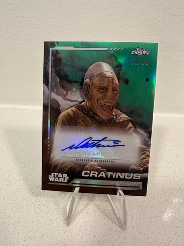 CRATINUS DEE TAILS #99/99 Topps Chrome Star Wars Kamino Aqua Auto eBay ...