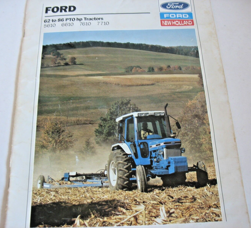 Ford 62 to 86 PTO hp Tractors 5610 6610 7610 7710 Brochure | eBay