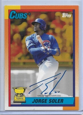 2015 TOPPS ARCHIVES GOLD JORGE SOLER AUTO SIGNED #90AS-JS #D13/50 ...