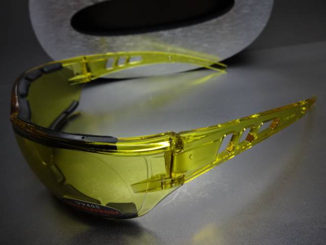 MOTORCYCLE BIKER SPORT RIDING Day - Night Yellow Lens PADDED SUN ...