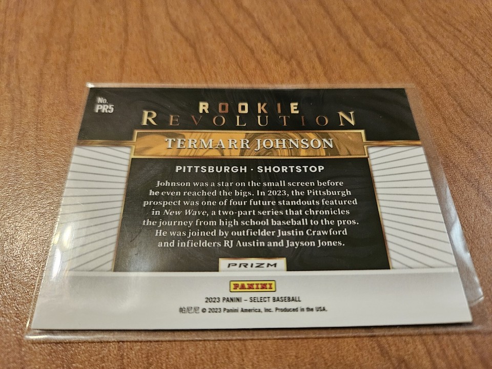 2023 Panini Select Baseball Termarr Johnson Rookie Revolution ...