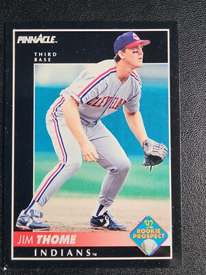 JIM THOME 1992 PINNACLE ROOKIE PROSPECTS #247 CLEVELAND INDIANS MLB ...