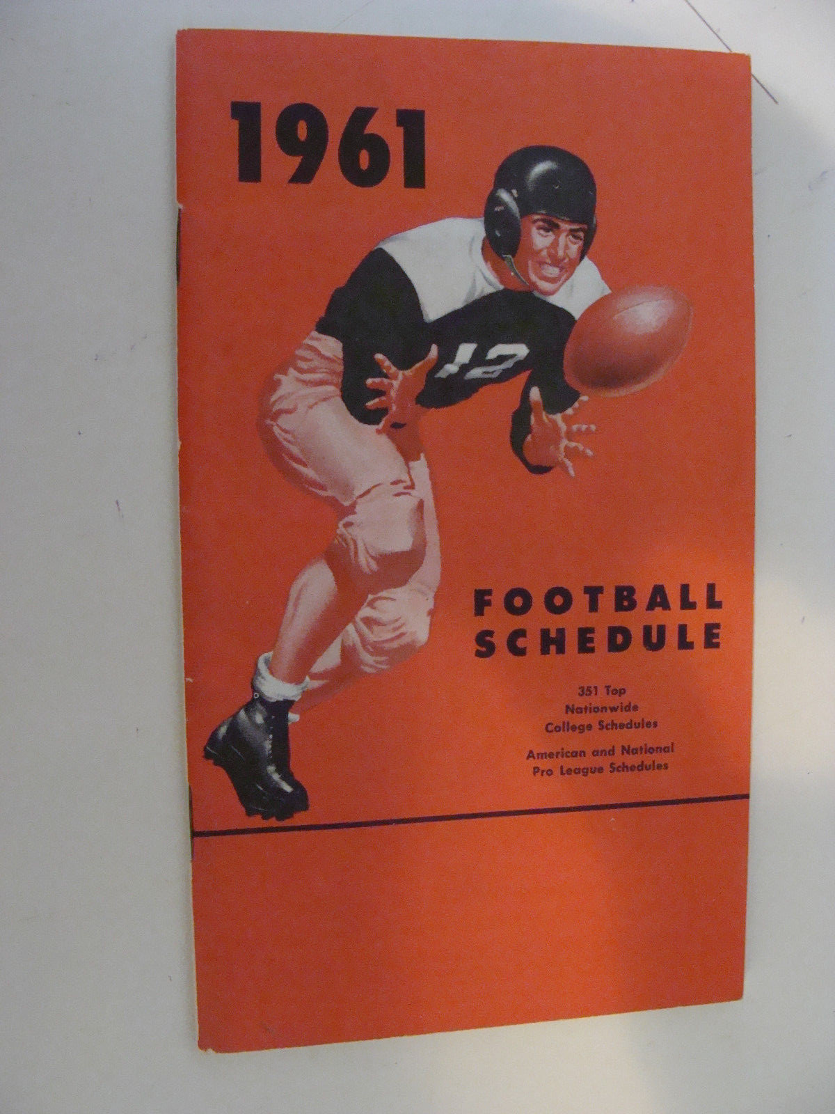 NFL 1961 College & Pro Football Schedule and Information Handbook Premo ...