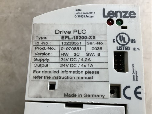 LENZE EPL-10200-XX DRIVE CONVERTER U3S | eBay