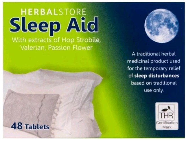 Sleep Aid Helps Sleep Insomnia Remedy 48 Tablets Sleep Disturbance ...