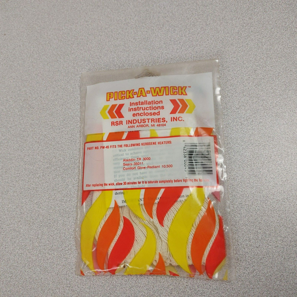 Kerosene Heater Replacement Wick Model PW-45 AW-9 Pick-A-Wick NOS ...