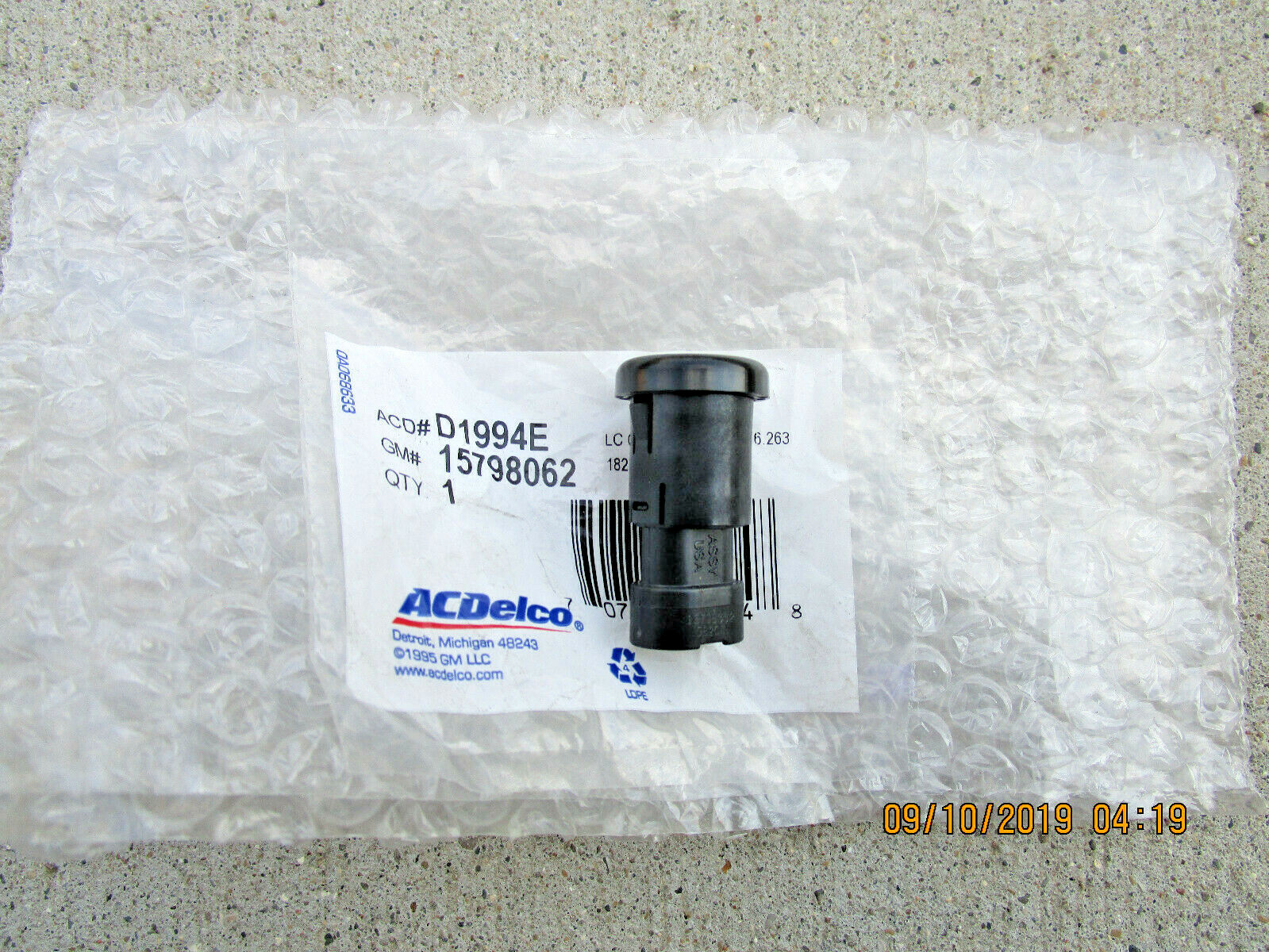 2007-2013 GM GMC ACDelco D1994E Trunk Lid Opener Liftgate Release ...