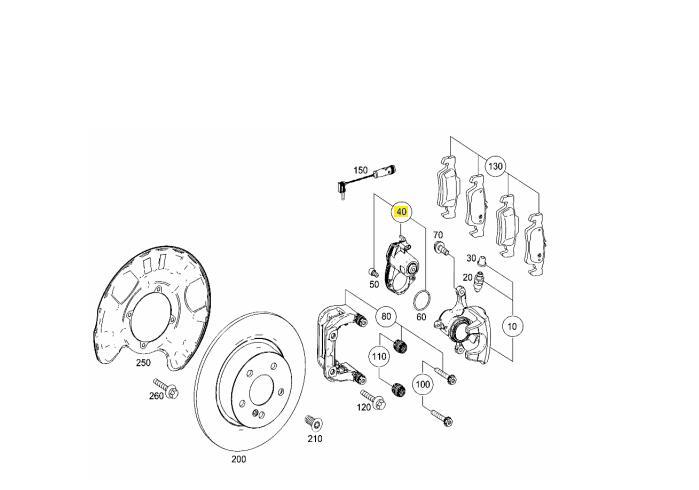 New Rear Park Brake Actuator for Mercedes ML GL ML350 ML400 GL350 GL450 ...