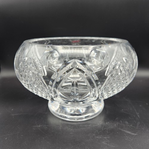 Galway Irish Crystal Bowl Footed Sticker Signed By Artist James ...