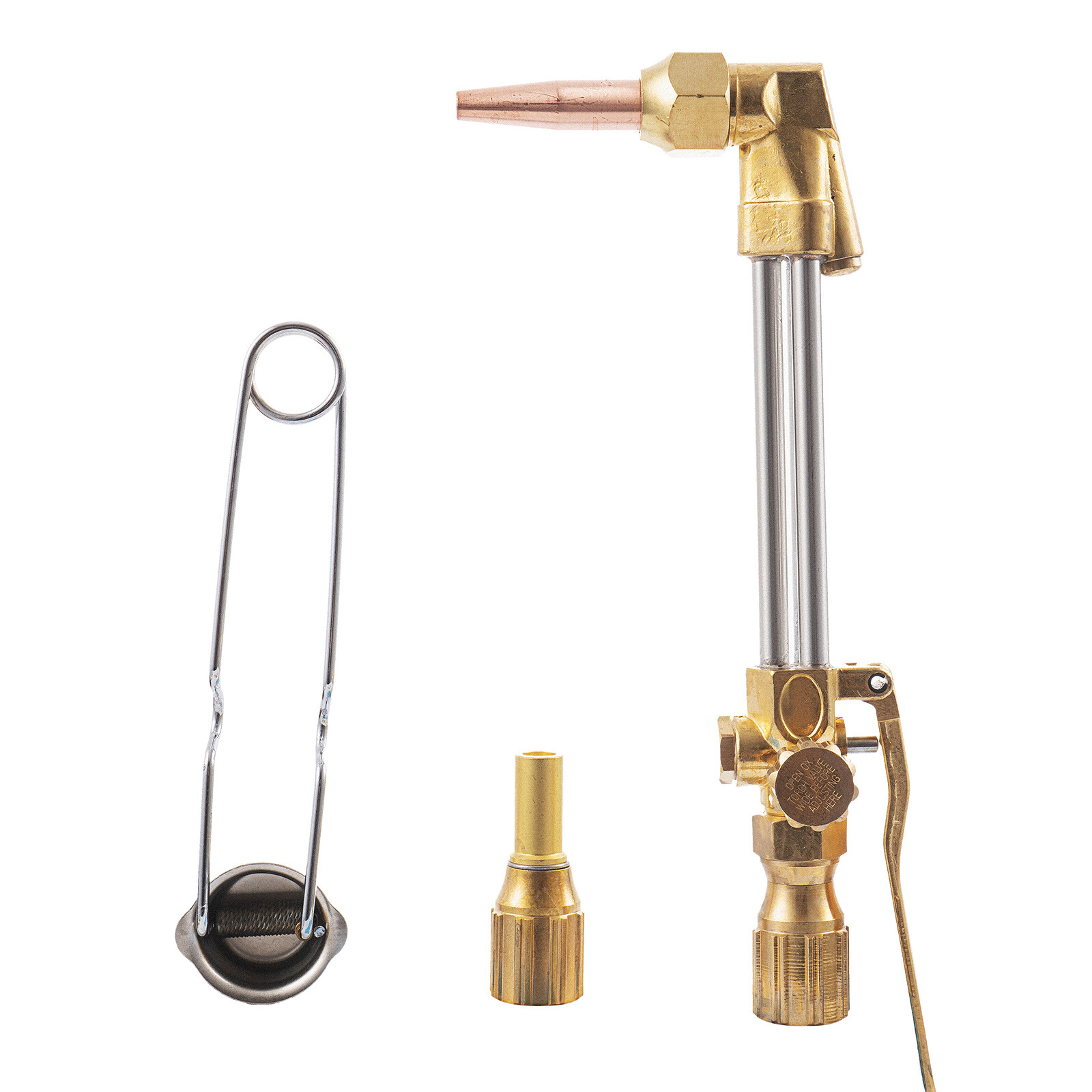 Oxygen Acetylene Gas Cutting Torch Regulator Welding Kit W/Hose Glasses ...