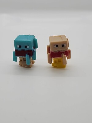 2 Minecraft Mini Figures Blaze Netherrack Series 3 Mojang | eBay