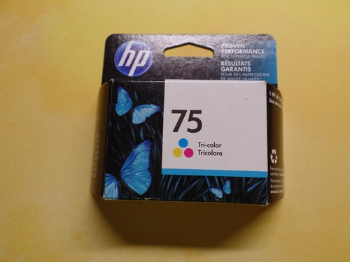 Genuine Sealed HP 75 Tri-Color Ink Cartridge Genuine New Sealed Exp 5/ ...