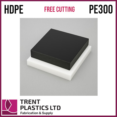 HDPE Sheet Cut to Size – Black & Natural PE300 Polyethylene Plastic ...