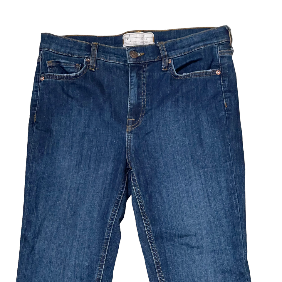 Free People Crop Jeans Size 28R Distressed Model 16115125 Stretch ...