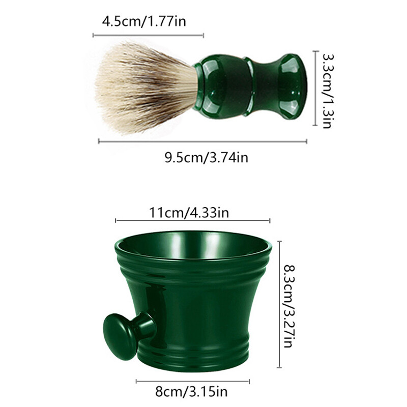 Plastic Shaving Brush Bowl For Men's Beard Care Soap Foam Mug Bowl With ...