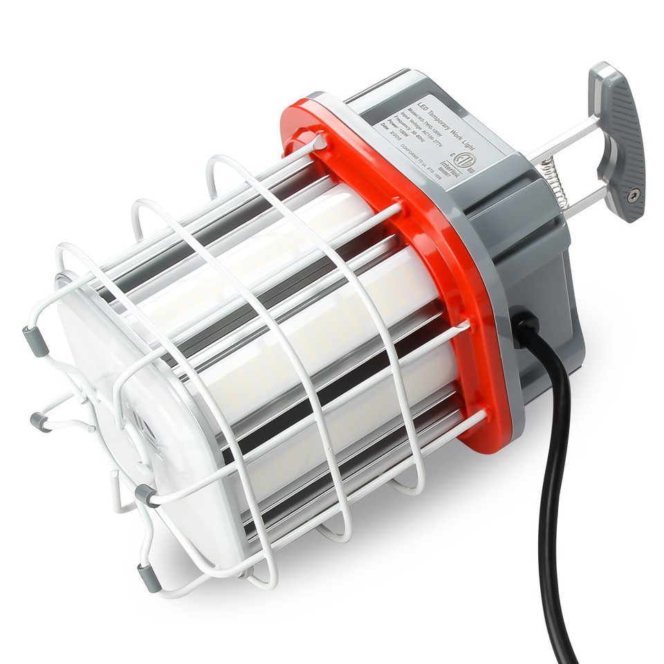 100W LED Temporary Work Light Fixture 100-277VAC Linkable Construction ...