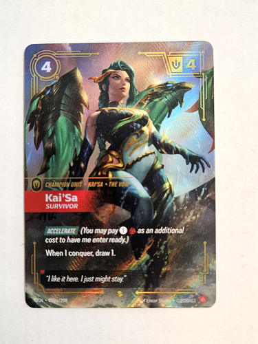 Kaisa card ALT ART 039a/298 Kai'Sa Survivor Riftbound Foil ENGLISH | eBay
