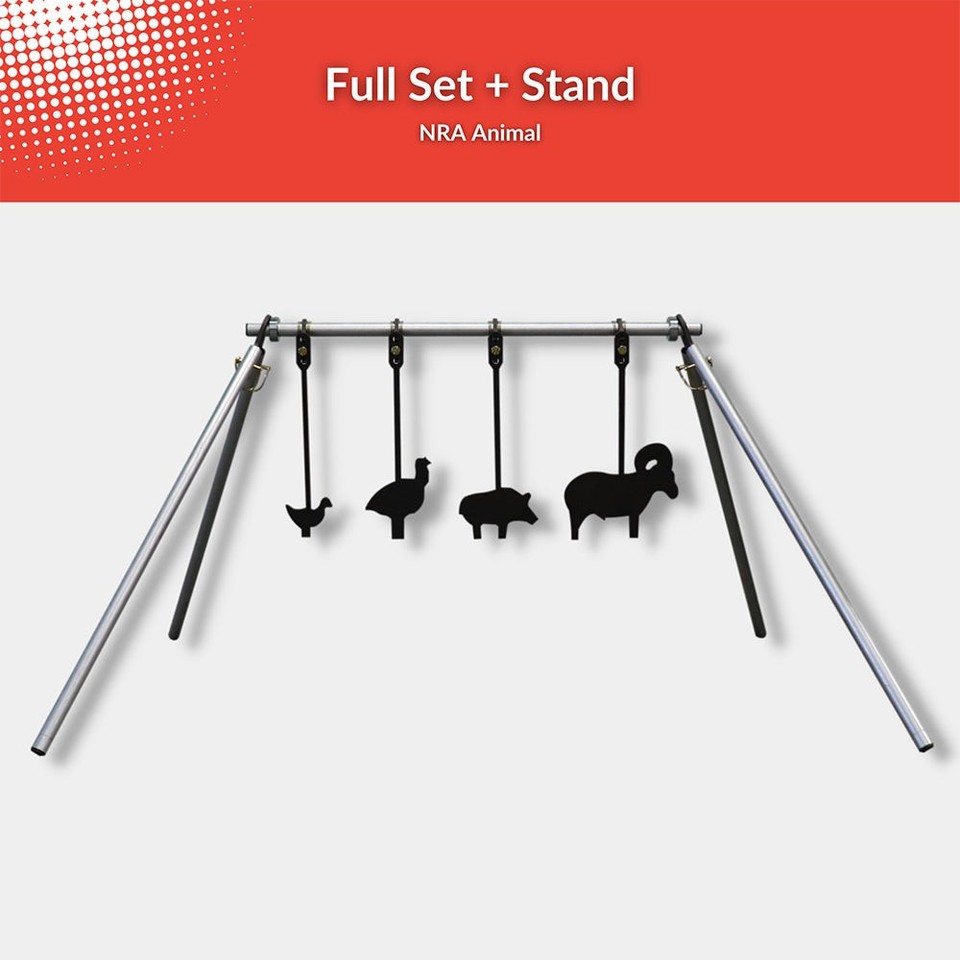 Spinning AR500 Steel NRA Animal Pack - Airgun 22lr Plinking Targets | eBay