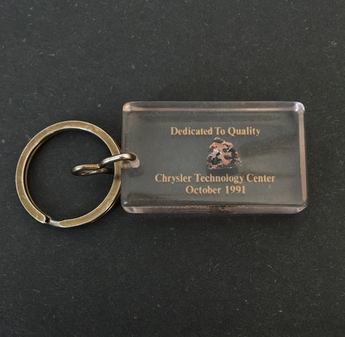 Vintage Keychain CHRYSLER TECHNOLOGY CENTER Key Ring Fob Granite ...