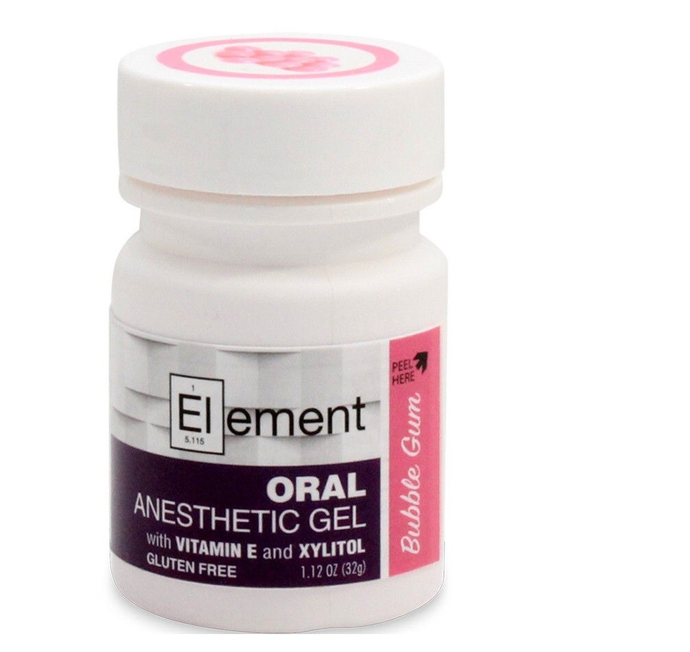 20x ELEMENT 20% Benzocaine Topical Anesthetic Gel BUBBLE GUM FLAVOR 1oz ...