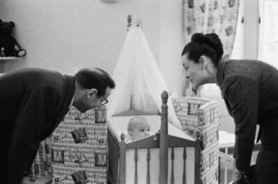 Georges and Denyse Simenon with their son Pierre 1959 OLD PHOTO 1 | eBay