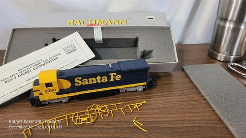 Bachmann PLUS B23-7 Diesel Santa Fe 6380 Diesel Locomotive Engine Train Railroad | eBay
