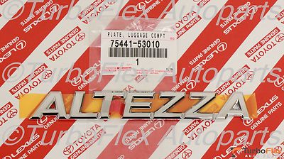 Toyota Altezza Lexus IS300 1998-2005 JDM Rear Trunk ALTEZZA Emblem | eBay