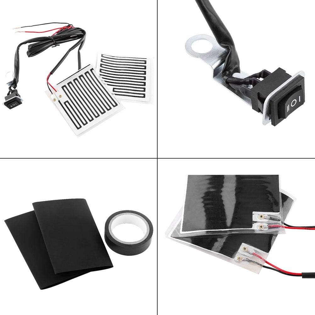 ATV Hand Warmers,Handlebar Heater + Heated Grip Pads 12V Winter ...