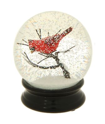 Winter Snow Globe by RAZ Imports: 4.5 Inch Cardinal Snow Globe ...