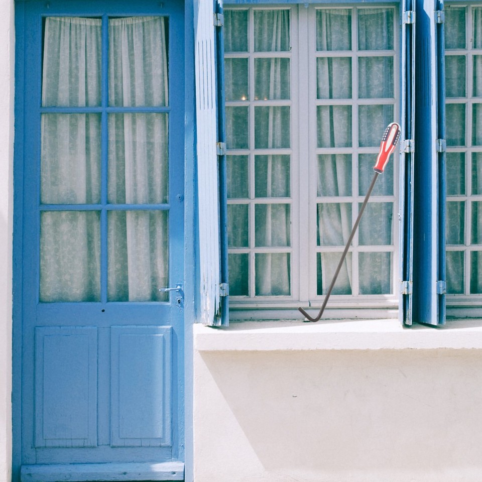 Heavy Duty Manhole Hook Lifting Hooks Cover Lifters with Rotated Handle ...