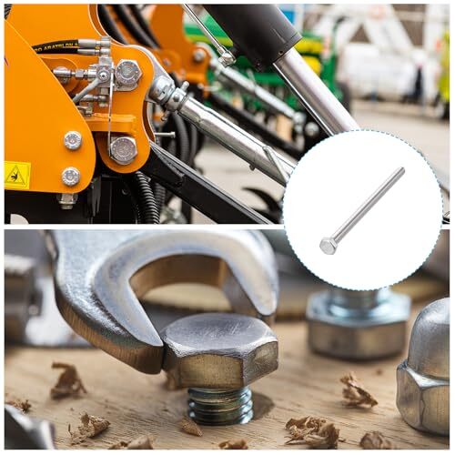 Hex Bolts 5/16-18x6" 6Pcs 304 Stainless Steel UNC Fully Threaded Hex ...