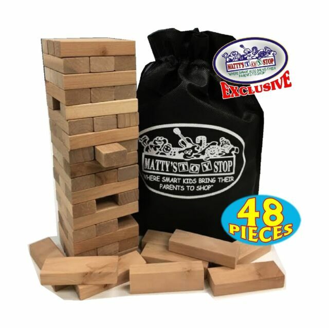Homeware Jenga Wooden Tower Deluxe Stacking Game - 1540-MTS for sale ...