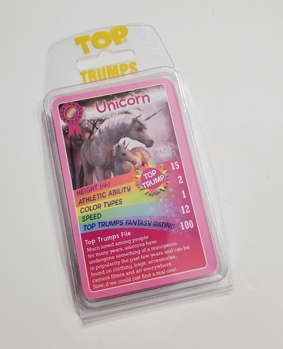 TOP TRUMPS CARD GAME UNICORN EDITION HORSE PLAY DISCOVER FILLIES FOALS ...