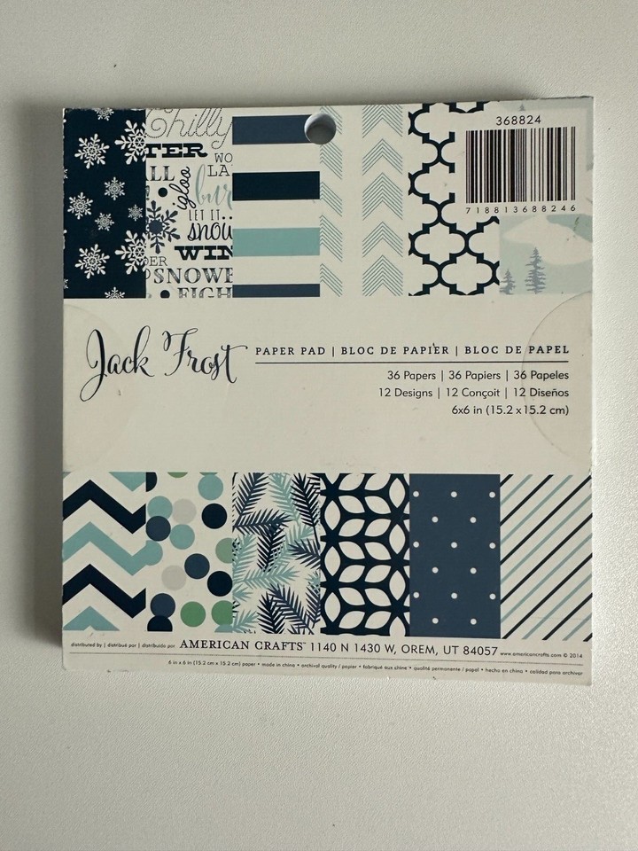 American Crafts 6 x 6 Paper Pads-Multiple Variations Available-You ...