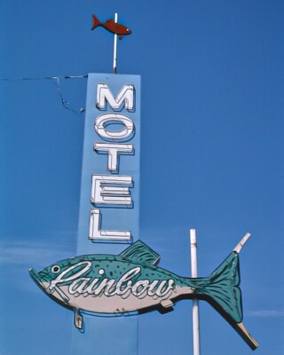 8x10 Vintage Photo of Rainbow Motel in Livingston, Montana. | eBay