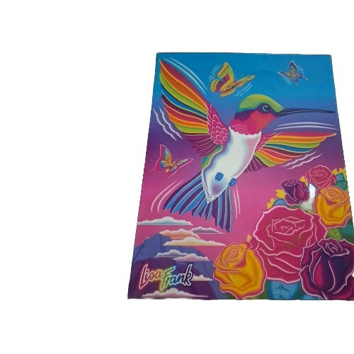 Vintage Lisa Frank Dashly Roses Hummingbird Folder Portfolio RARE ...