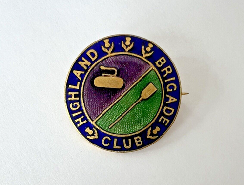 Vintage Highland Brigade Club Curling Pin Scotland RARE | eBay