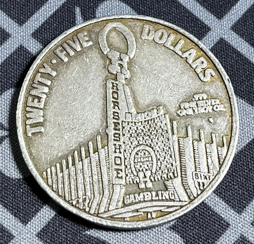 $25 Slot Token Binions Horseshoe Las Vegas Silver | eBay