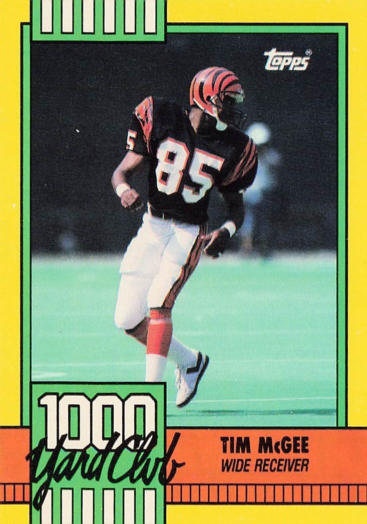 Tim Mcgee 1000 Yard Club Topps 1990 Football Card #15 | eBay